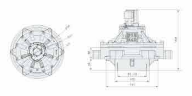 DN76 Submerged Pneumatic Pulse Valve NG Type For Iron / Steel Industrial